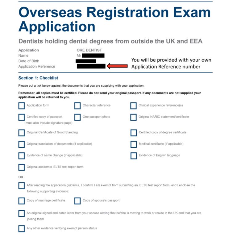Application Guidance ORE/LDS – DDC Dental
